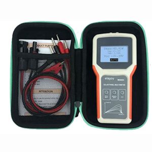 letkingok photovoltaic panel multimeter solar panel mppt tester smart mppt solar panel multimeter voc testing power meter lcd display (el400b)