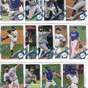 Los Angeles Dodgers / 2022 Topps Baseball Team Set (Series 1 and 2) with (22) Cards. PLUS 2021 Topps Dodgers Baseball Team Set (Series 1 and 2) with (31) Cards. ***INCLUDES (3) Additional Bonus Cards of Former Dodgers Greats Orel Hershiser, Pedro Guerrero