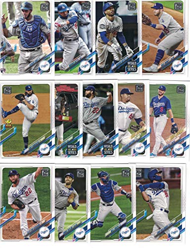 Los Angeles Dodgers / 2022 Topps Baseball Team Set (Series 1 and 2) with (22) Cards. PLUS 2021 Topps Dodgers Baseball Team Set (Series 1 and 2) with (31) Cards. ***INCLUDES (3) Additional Bonus Cards of Former Dodgers Greats Orel Hershiser, Pedro Guerrero