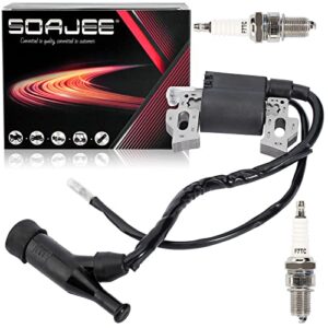 soajee ignition coil compatible with champion power 196cc 6.5hp 3500/4000 watts gasoline generator 3500w 4000w 40008 40026 46514 46515 46516 46517 46535 46539 46540 46551 46553 46554 46555 46558