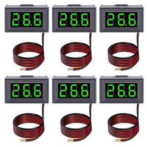 cenrykay 6pcs 2 wire green dc 4.5-30v 0.56" led panel digital display voltage meter mini dc digital voltmeter