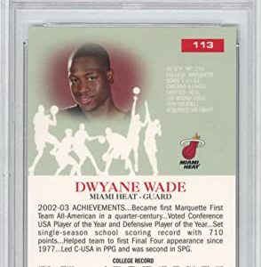 Graded 2003-04 Topps Pristine Dwyane Wade #113 Rookie RC Basketball Card PSA 10 Gem Mint