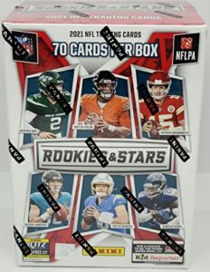 2021 panini rookies & stars football trading cards blaster box (70 cards per box)