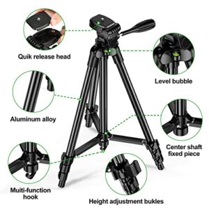 Elikliv Laser Level Tripod with Carry Bag, Elikliv Lightweight Adjustable Aluminum Alloy Tripod Stand for Rotary and Line Lasers (Support 1/4 Mounting Thread)