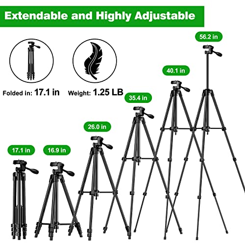 Elikliv Laser Level Tripod with Carry Bag, Elikliv Lightweight Adjustable Aluminum Alloy Tripod Stand for Rotary and Line Lasers (Support 1/4 Mounting Thread)