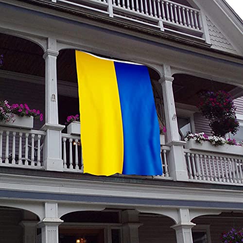 Ukraine Flag 3x5 Ft Outdoor Indoor Decoration Flag Banner with Two Brass Grommets Ukrainian National Flags I Stand with Ukraine