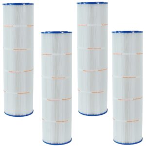 pleatco pa106-pak4-ec pool filter cartridge replacement for unicel: c-7488-4, filbur: fc-6430, oem part numbers: cx880xrepak4, white