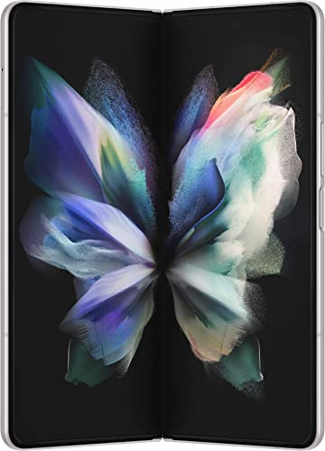 Samsung Galaxy Z Fold3 Fold 3 5G T-Mobile Locked Android Cell Phone US Version Smartphone Tablet 2-in-1 Foldable Dual Screen Under Display Camera - (Renewed) (256GB, Phantom Silver)