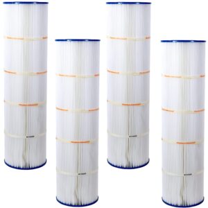 pleatco pcc105-pak4-ec pool filter cartridge replacement for unicel: c-7471-4, filbur: fc-6470, oem part numbers: 817-0131, 178584, r173476, white