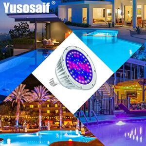 Yusosaif Color Changing LED Pool Lights for Inground Pool,120V 40W Waterproof,LED Replacement for 500W Pentair and Hayward Fixture, Pool Light Bulb