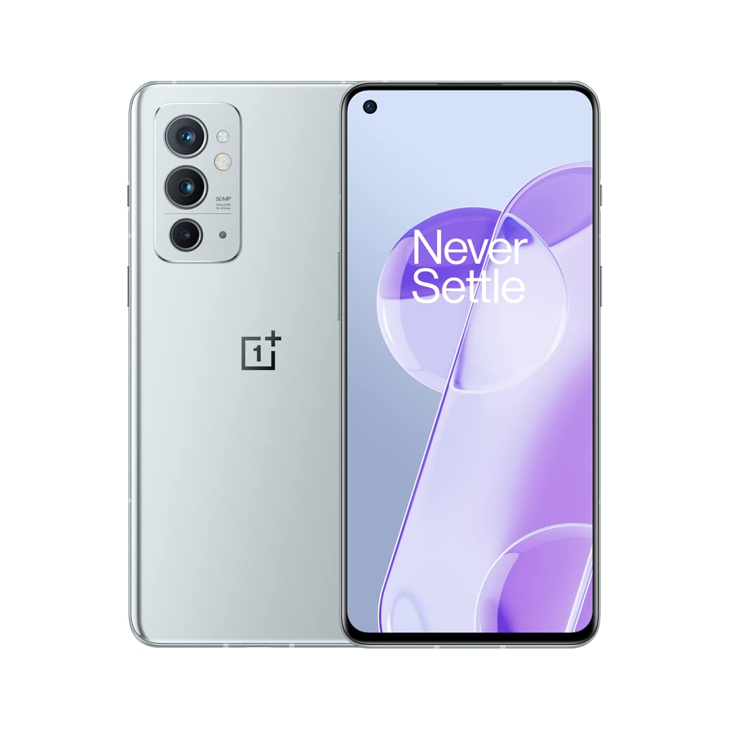 OnePlus 9RT 5G Dual MT2110 256GB 8GB RAM Factory Unlocked (GSM Only | No CDMA - not Compatible with Verizon/Sprint) Global ROM | Google Play Installed - Silver