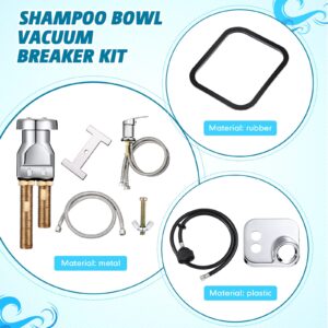 Shampoo Bowl Vacuum Breaker Kit Shampoo Bowl Faucet Salon Sink Parts Shampoo Sink Parts for Replacement (8 Pcs)