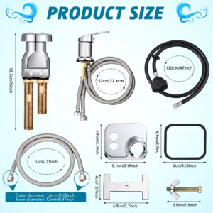 Shampoo Bowl Vacuum Breaker Kit Shampoo Bowl Faucet Salon Sink Parts Shampoo Sink Parts for Replacement (8 Pcs)