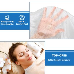 Teling 60 Pcs Plastic Sheeting for Body Wrap 47 x 82 Inch Sauna Blanket Applied Inside a Far Infrared Sauna Bag Disposable Body Wraps Thicken Sauna Blanket Liners Sauna Accessories