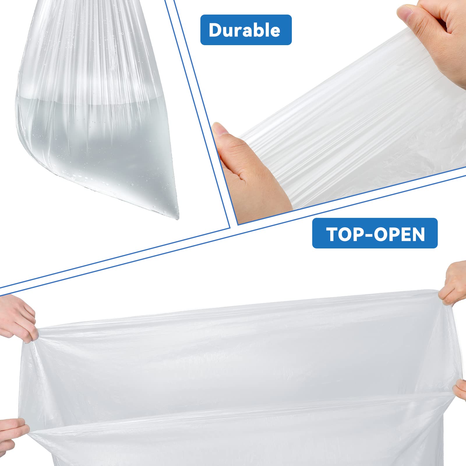 Teling 60 Pcs Plastic Sheeting for Body Wrap 47 x 82 Inch Sauna Blanket Applied Inside a Far Infrared Sauna Bag Disposable Body Wraps Thicken Sauna Blanket Liners Sauna Accessories