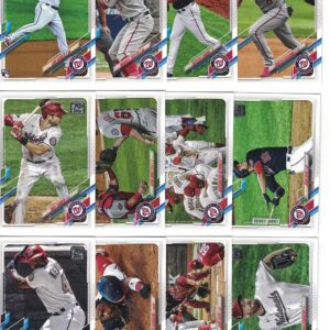 Washington Nationals / 2022 Topps Baseball Team Set (Series 1 and 2) with (19) Cards. PLUS 2021 Topps Nationals Baseball Team Set (Series 1 and 2) with (19) Cards. ***INCLUDES (3) Additional Bonus Nationals Cards! ***