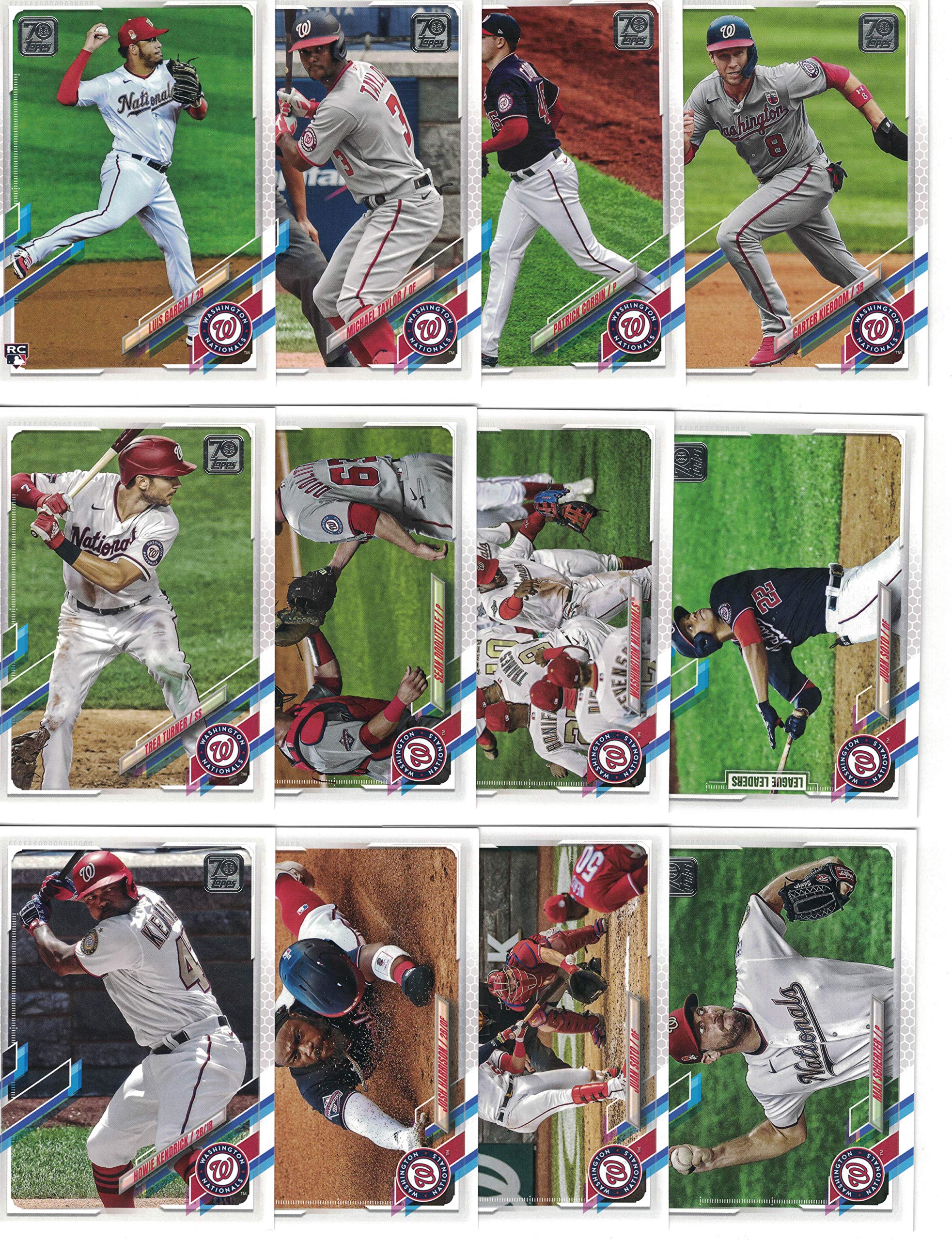 Washington Nationals / 2022 Topps Baseball Team Set (Series 1 and 2) with (19) Cards. PLUS 2021 Topps Nationals Baseball Team Set (Series 1 and 2) with (19) Cards. ***INCLUDES (3) Additional Bonus Nationals Cards! ***