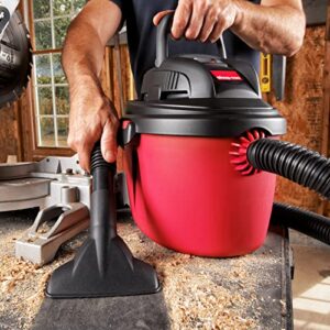 Shop-Vac 2.5 Gallon 2.5 Peak HP Wet/Dry Vacuum 2036000 + 1-1/4" Round Brush, 2 Pack