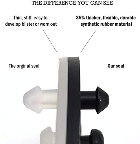 Flapper Seal Gaskets to Fix American Standard Vormax Toilet Leaking/Ghost Flush, Replace Part#7381424-100.0070A (2 Pack - Fix 1 Toilet)