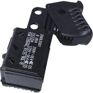 fortool black switch 23-66-0205 for milwaukee sawzall, drill 6509-30, 6519-21, 6519-31, 6520-21, 6523-21 sawzalls, 1107-1 & 1107-6 drills