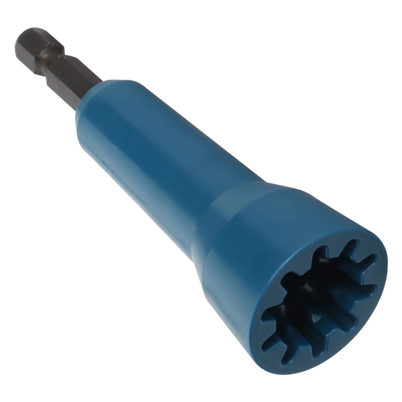 Wire Twister Tool, Wire Cap Nut Twister, Wire Twisting Tool & Spin Twisting Wire Connector Socket, Wire Twister Tool for Drill and Wire Connector Driver with 1/4" Chuck, 1 Pack, Blue