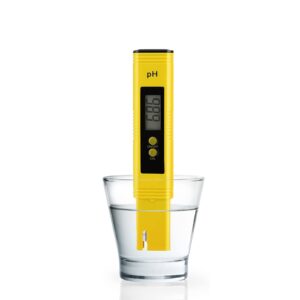 digital ph meter, ph meter 0.01 ph high accuracy water quality tester with 0-14 ph measurement range for household drinking, pool and aquarium water ph tester design with atc