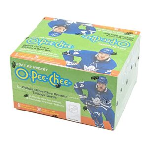 2021/22 upper deck o-pee-chee nhl hockey retail box (36 pks/bx)