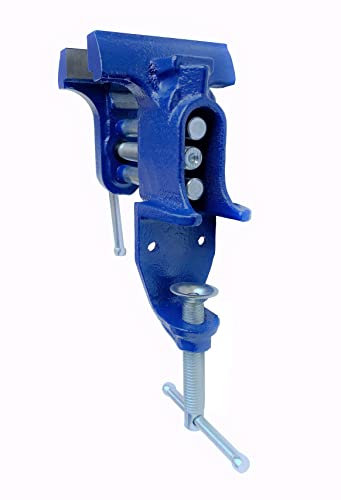 Rolin Vise Wood Working Clamp 3 Inch Light Duty Tools Small Home Vise Table Vise Blue