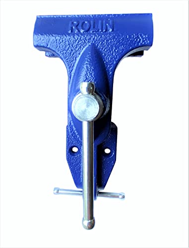 Rolin Vise Wood Working Clamp 3 Inch Light Duty Tools Small Home Vise Table Vise Blue