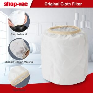 Shop-Vac 5 Gallon 2.0 Peak HP Wet/Dry Vacuum 2035000+ 90115 Dacron Cloth Filter 2 Pack