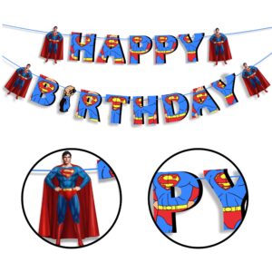 Seyal® Suprman Happy Birthday Banner