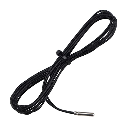 Imdinnogo BCZAMD PT1000-550BW Temperature Sensor Probe for CR-10 Plating Copper/3D Volcan/ V6 Brass 3D Printer Heater Block Thermistor Sensor Probe Resistant to high Temperature 1.5M/ 59 inch