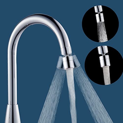 Watflow Rotatable Sink Adapter Sprayer, 360-Degree Swivel Faucet for Kitchen or Bathroom, Dual-Function 2-Flow Sprayer Faucet Head,Water Saving Swivel Aerator,Faucet Sprayer Head Replacement…