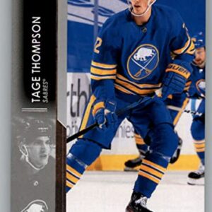 2021-22 Upper Deck Series One #25 Tage Thompson Buffalo Sabres Official NHL Hockey Card in Raw (NM or Better) Condition