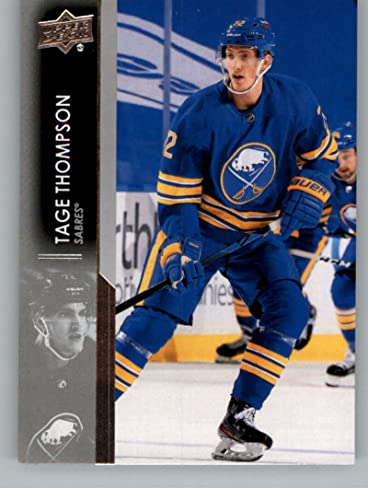 2021-22 Upper Deck Series One #25 Tage Thompson Buffalo Sabres Official NHL Hockey Card in Raw (NM or Better) Condition