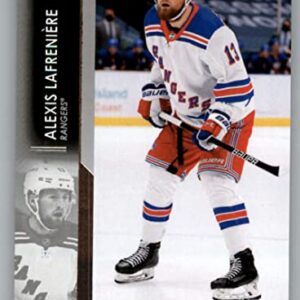 2021-22 Upper Deck Series One #123 Alexis Lafreniere New York Rangers Official NHL Hockey Card in Raw (NM or Better) Condition