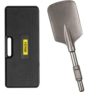 vevor clay spade chisel bit for demolition jack hammer, carrying case, 17.1" x 5.3", 1-1/8", 40cr steel