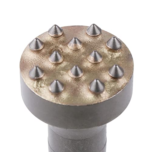 Vearter SDS MAX Shank 12 Teeth Tungsten Carbide Tipped Masonry Chisel, 8'' Rotary Hammer Concrete Granite Bushing Bit for Concrete Roughness Coating Remove