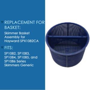 NOOTO SPX1082CA Skimmer Basket Replacement for Hayward Skimmers Replace SP1082 SP1083 SP1084 SP1085 Series Skimmers B-152, 7 inch Pool Skimmer Basket