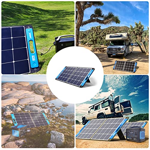 XTAR sp100 100w Portable Solar Panel Solar Power, Foldable Solar Panel Single Panel Solar Power Panel for Power Station Solar Generator RV Solar Camping not Included Independent EU4S Charger