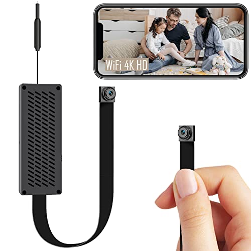 MITUUT Spy Camera Hidden Camera Nanny Cam, Mini Camera 4K Ultra HD with Wireless WiFi Camera, Portable Home Security Indoor Outdoor