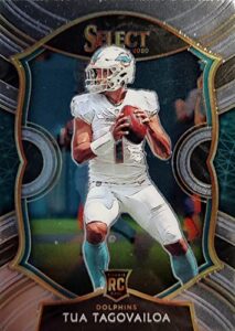 2020 panini select #45 tua tagovailoa concourse rc - rookie card miami dolphins football nm-mt