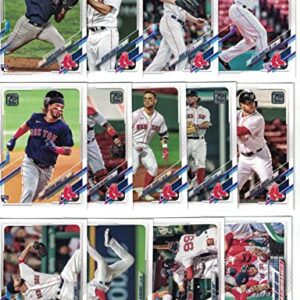 Boston Red Sox / 2022 Topps Baseball Team Set (Series 1 and 2) with (29) Cards. PLUS 2021 Topps Red Sox Baseball Team Set (Series 1 and 2) with (20) Cards. ***INCLUDES (3) Additional Bonus Cards of Former Red Sox Greats Roger Clemens, Ellis Burks and Mike