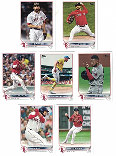 Boston Red Sox / 2022 Topps Baseball Team Set (Series 1 and 2) with (29) Cards. PLUS 2021 Topps Red Sox Baseball Team Set (Series 1 and 2) with (20) Cards. ***INCLUDES (3) Additional Bonus Cards of Former Red Sox Greats Roger Clemens, Ellis Burks and Mike