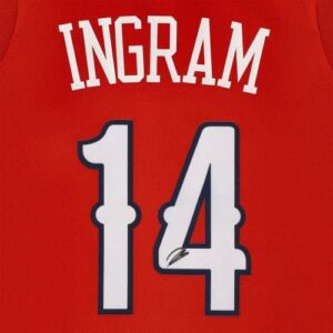 Brandon Ingram New Orleans Pelicans Autographed Red Statement Nike Swingman Jersey - Autographed NBA Jerseys