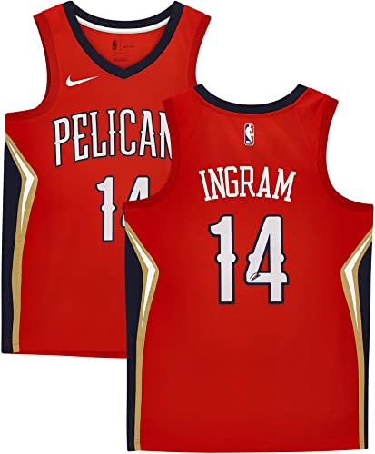 Brandon Ingram New Orleans Pelicans Autographed Red Statement Nike Swingman Jersey - Autographed NBA Jerseys