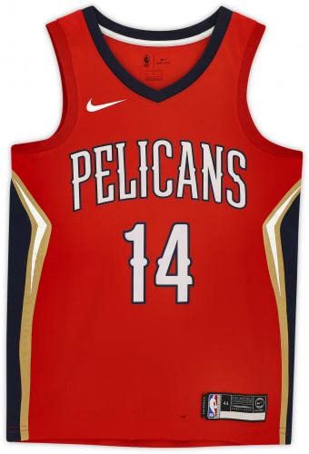 Brandon Ingram New Orleans Pelicans Autographed Red Statement Nike Swingman Jersey - Autographed NBA Jerseys