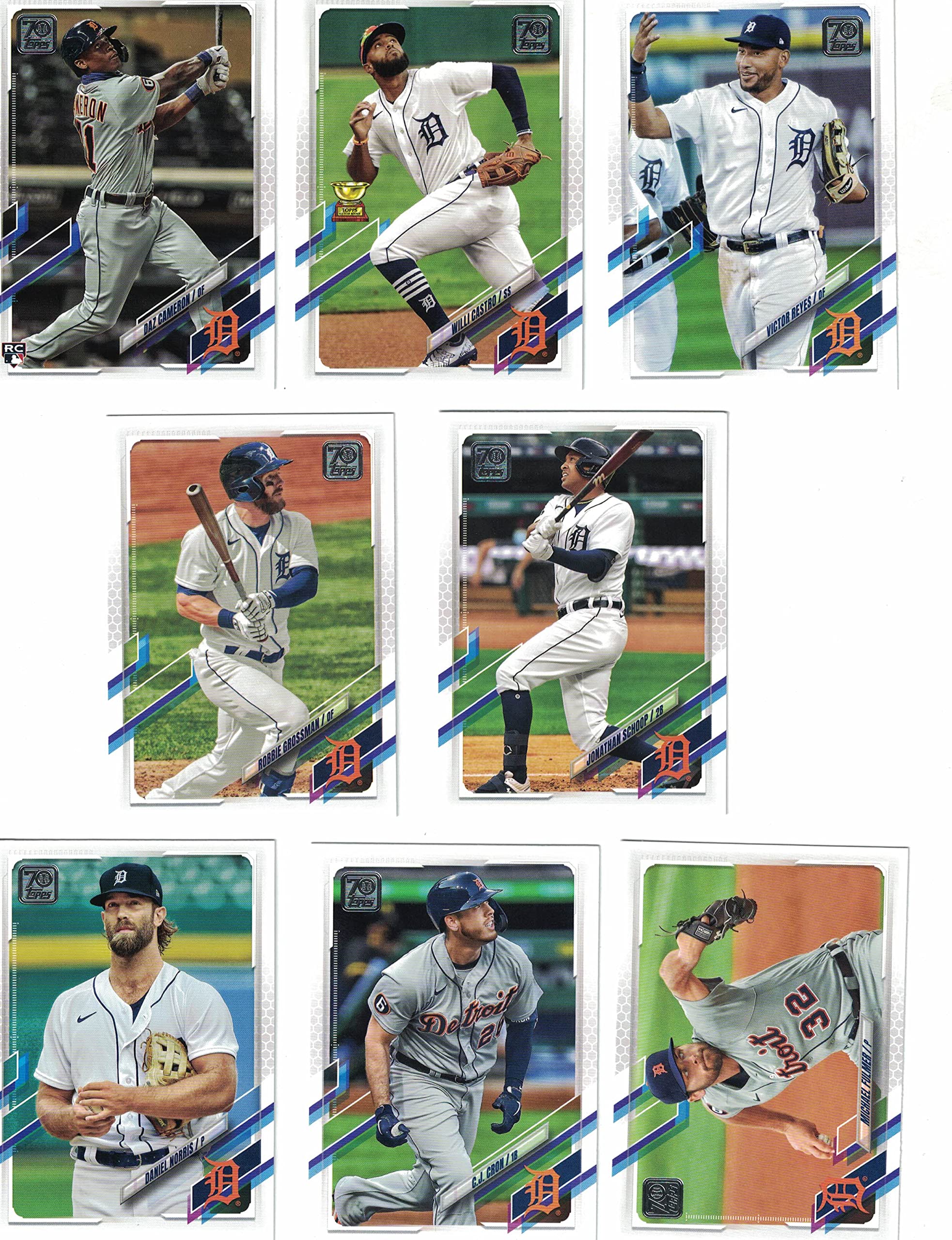 Detroit Tigers / 2022 Topps Baseball Team Set (Series 1 and 2) with (23) Cards. PLUS 2021 Topps Tigers Baseball Team Set (Series 1 and 2) with (20) Cards. ***INCLUDES (3) Additional Bonus Cards of Former Tigers Greats Alan Trammell, Jack Morris and Lou Wh