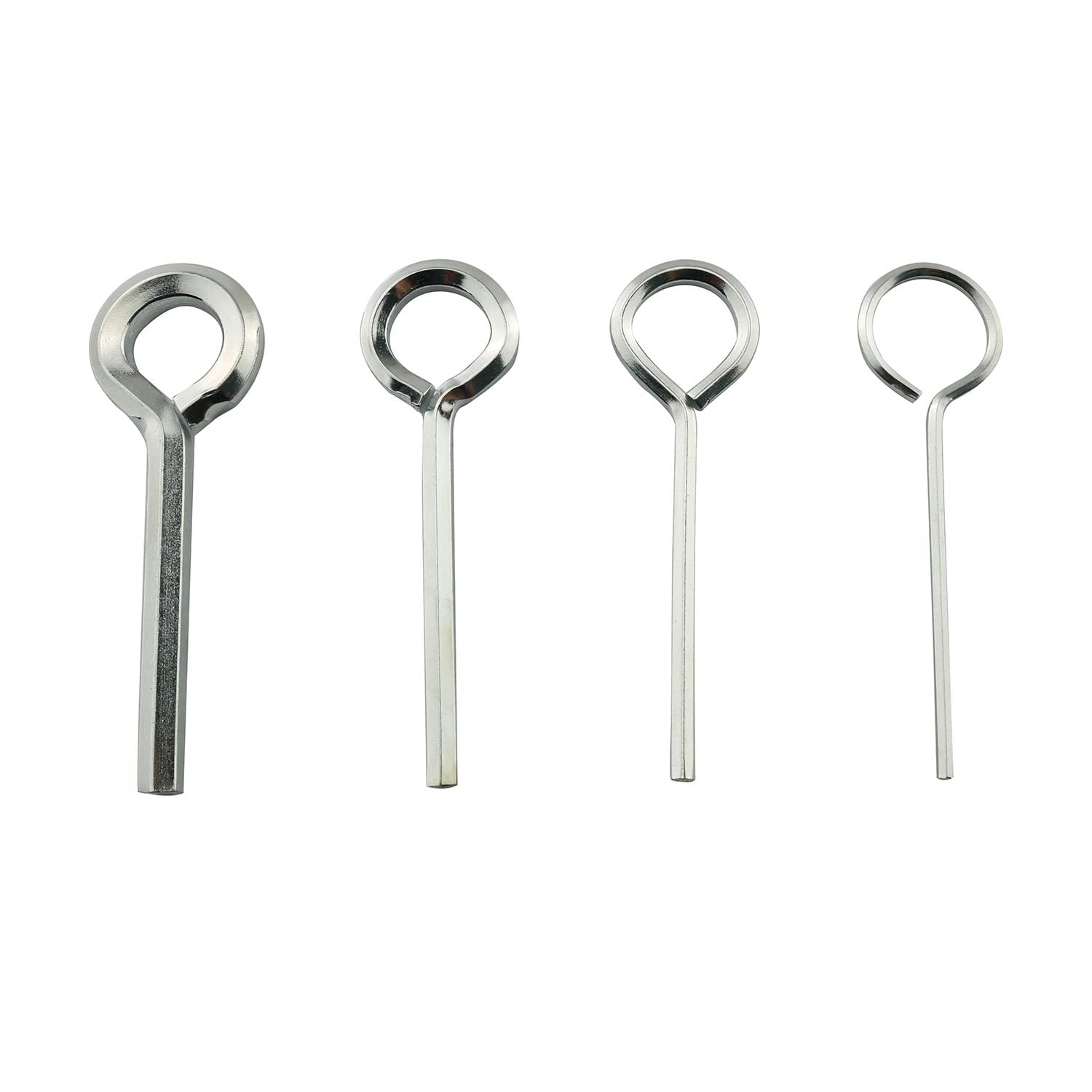 YHXiXi 5IN1 Ring Allen Wrench Set - 5/64" 1/8" 5/32" 7/32" Allen Key Door Keys with 1 Keychain for Push Bar Panic Exit Device