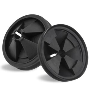 garbage disposal splash guards, 3 3/8" epdm rubber drain insert for insinkerator evolution series 2023 upgraded rubber qcb-am sink disposal splash guard（2-pack）